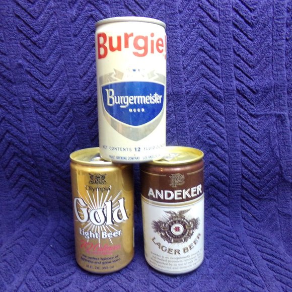 Pabst Blue Ribbon | Other | 3 Vintage Beer Empty Can Brewed By Pabst ...